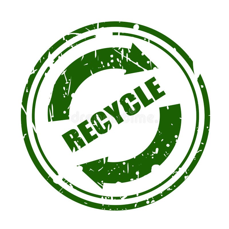 Recycle symbol stock illustration. Illustration of design - 6283939
