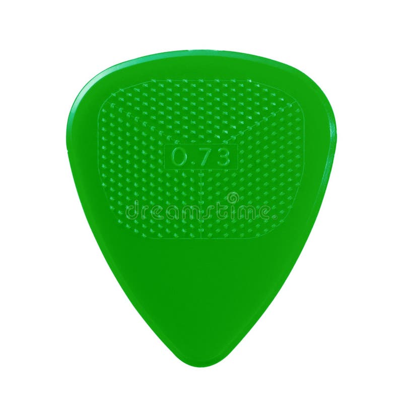 Guitar Plectrum Pick on White Background Stock Image - Image of music ...