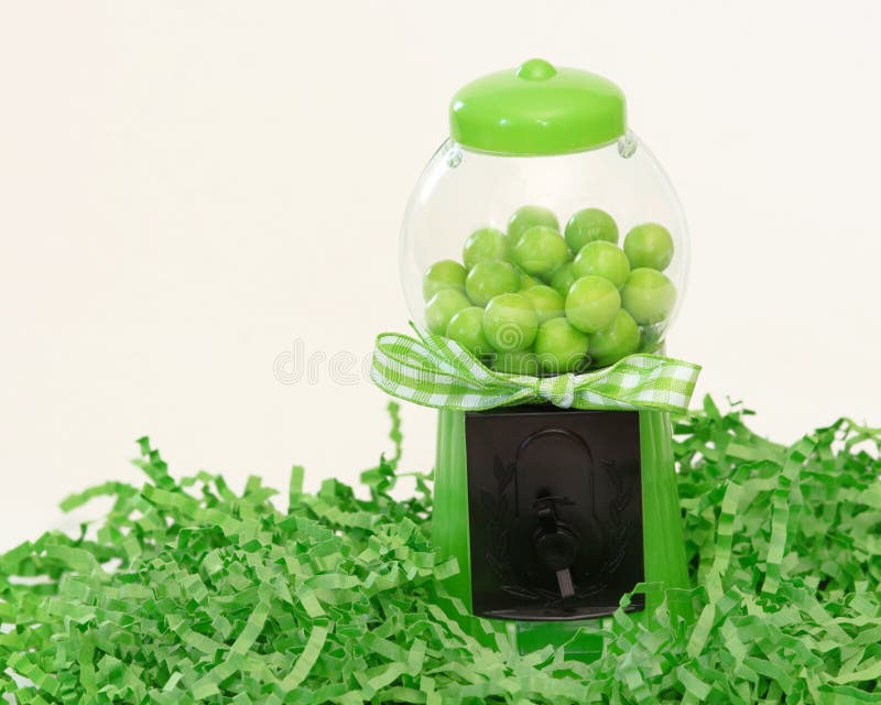 Green Gumball Machine stock image. Image of isolated - 13725897