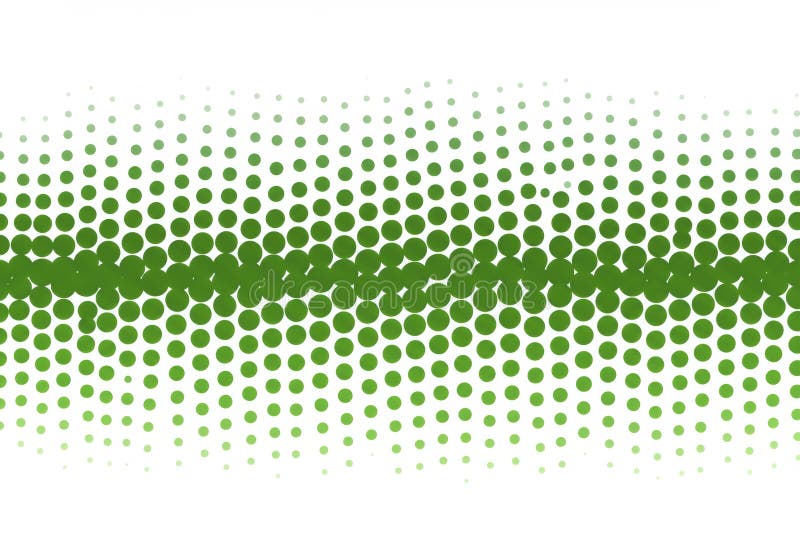 Green Halftone Dot Pattern Gradient on White Background Stock ...