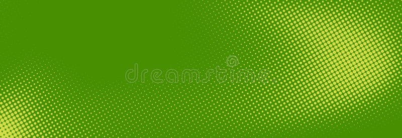 Green Halftone Pattern. Retro Comic Gradient Background. Greenish ...