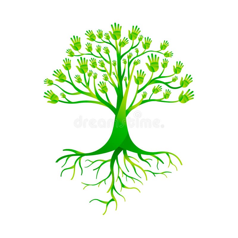 Hands Tree Root Stock Illustrations – 259 Hands Tree Root Stock ...
