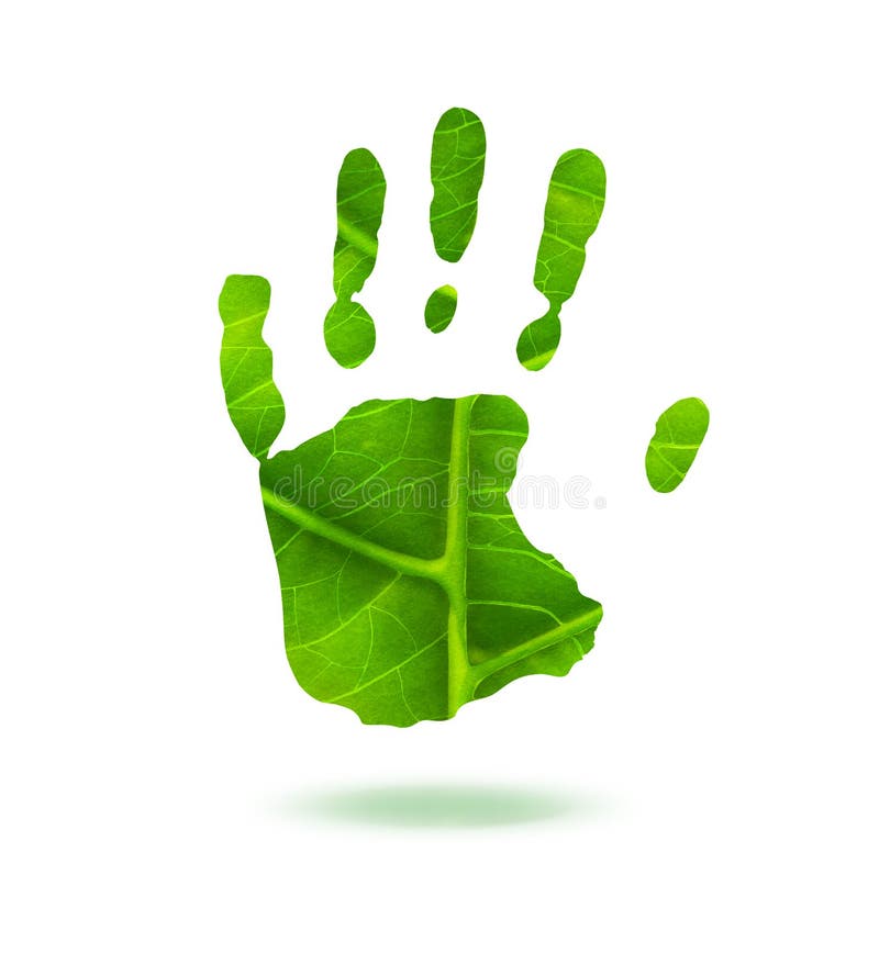 Green Handprint stock illustration. Illustration of human - 144209920