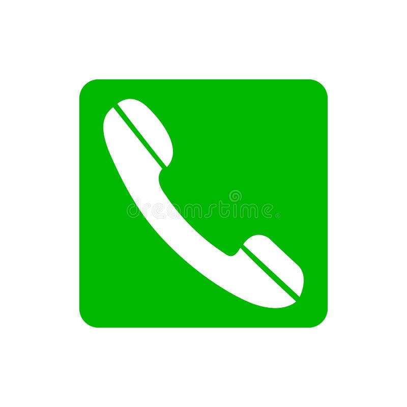 Green Handset Icons - Vector Stock Vector - Illustration of contact ...