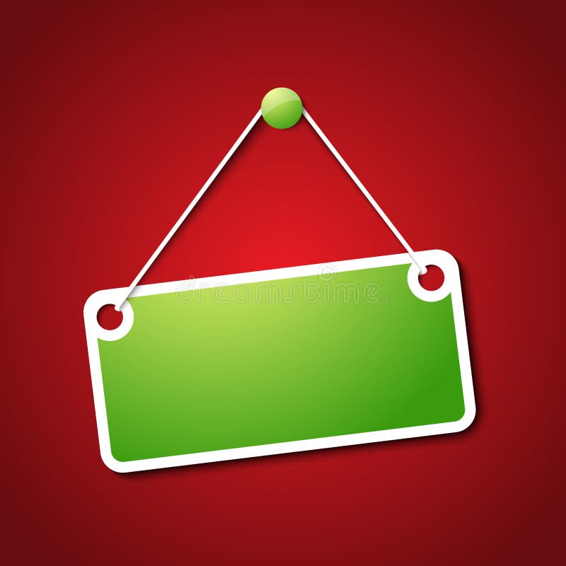 Green for sale sign stock vector. Illustration of hang - 25745364