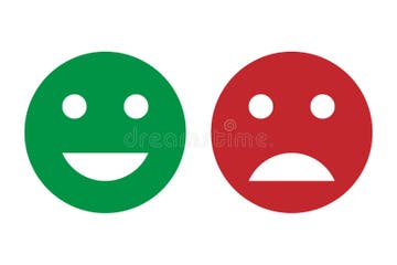 Happy Sad Face Green Red Stock Illustrations – 1,754 Happy Sad Face ...