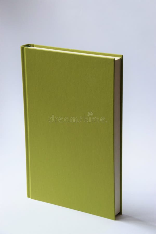 Green Hardcover Book With White Background Stock Image - Image of ...