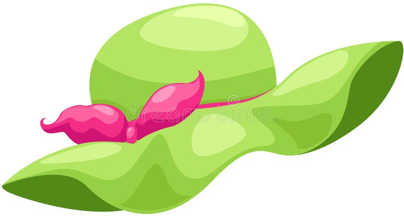 Green hat stock vector. Illustration of headwear, clothing - 26685652