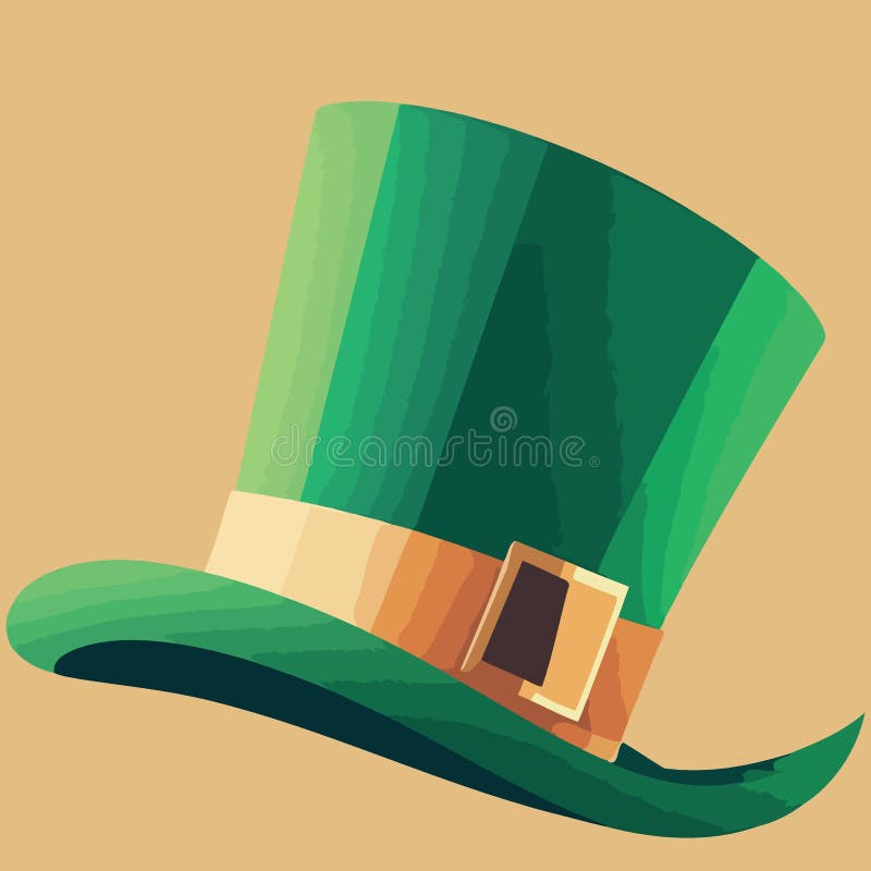 Green Hat Isolated To Illustrate Saint Patrick Day Stock Vector ...