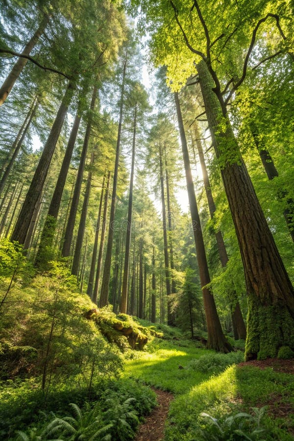 Green and Healthy Forest, an Essential Part of Our Ecosystem Stock ...