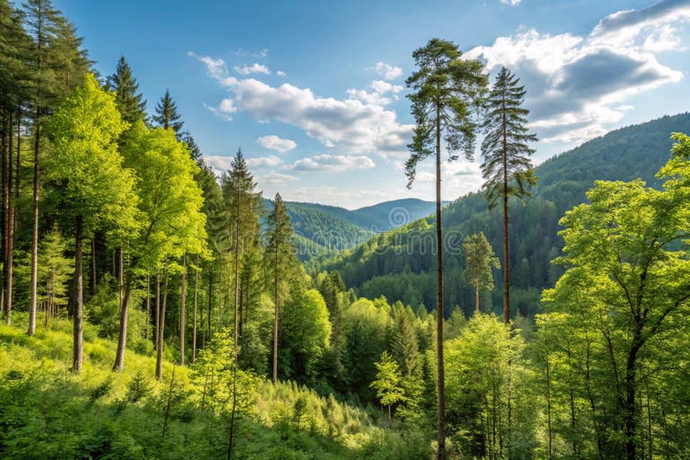 Green and Healthy Forest, an Essential Part of Our Ecosystem Stock ...