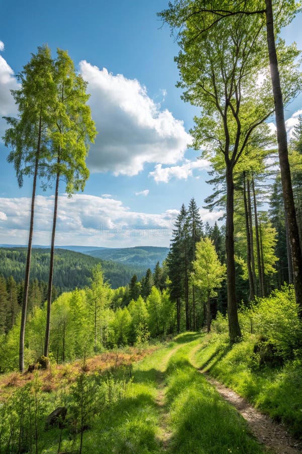 Green and Healthy Forest, an Essential Part of Our Ecosystem Stock ...