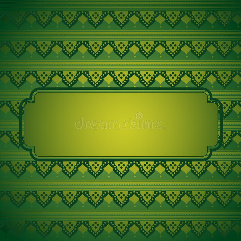 Green henna background stock vector. Illustration of template - 46839025