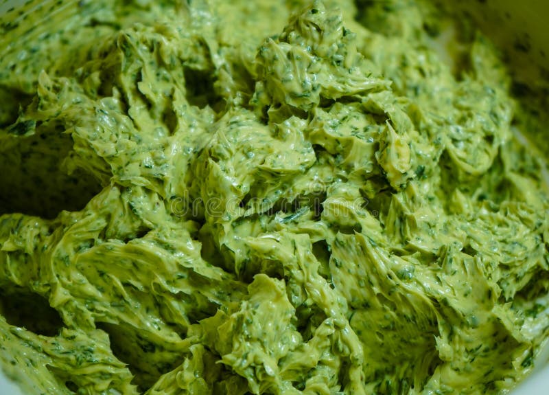 Green herb butter stock photo. Image of lunch, herbs - 188718636