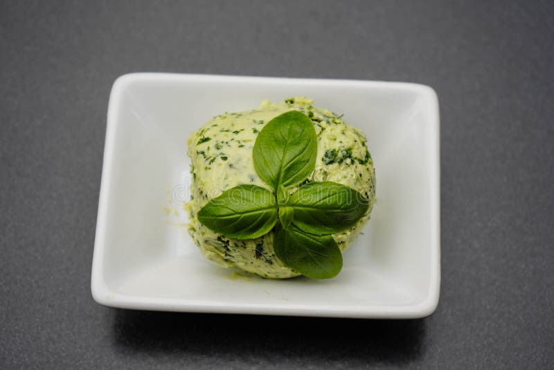 Green herb butter stock photo. Image of natural, kracurren - 188718700