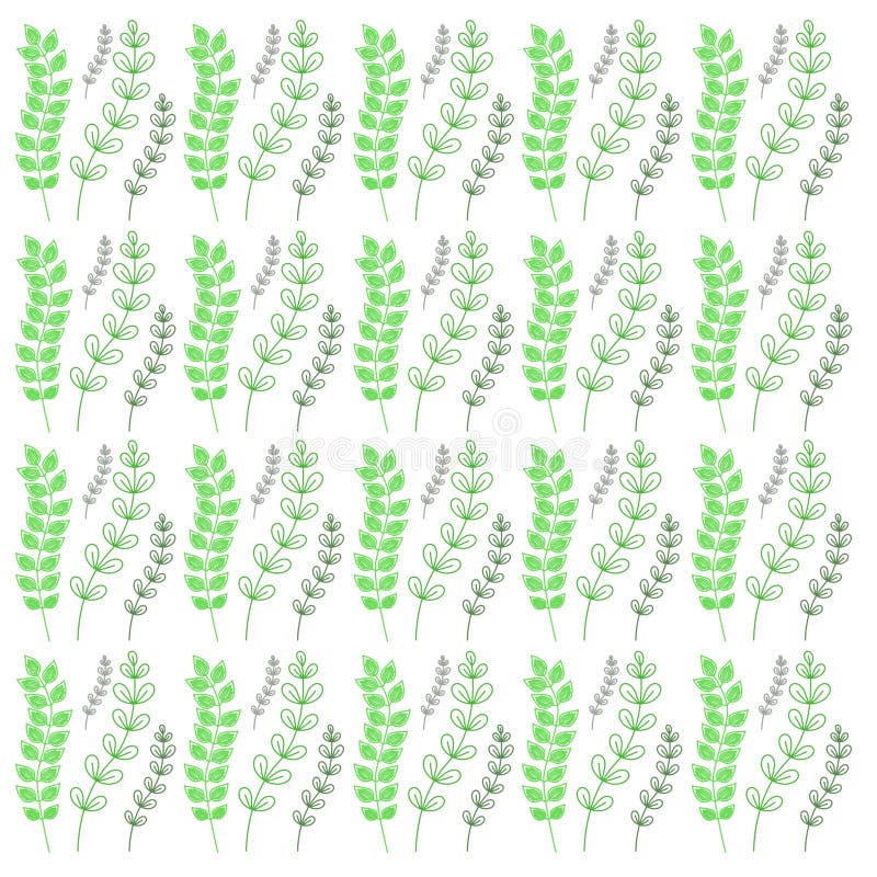 Green Herbs Natural Pattern, Texture, Background Stock Vector ...