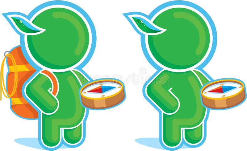 3d Green Hero Standing with Arms Crossed Stock Illustration ...