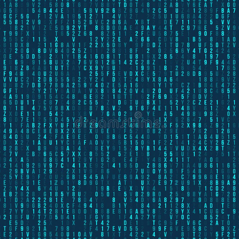 Green Hexadecimal Computer Code Abstract Matrix Background Hacker Attack Generated Computer