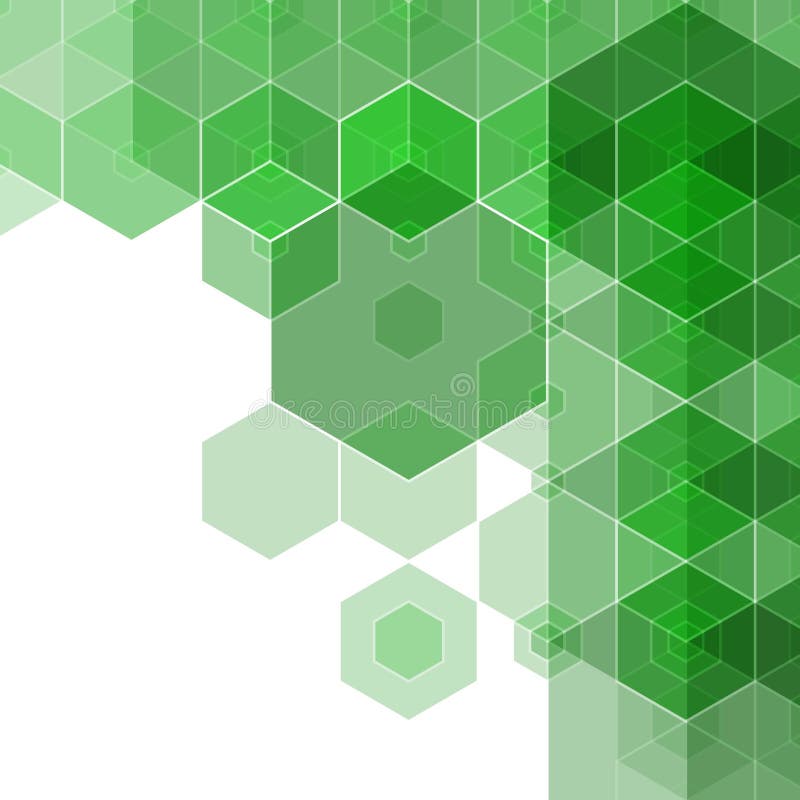 Green Hexagon Background. Presentation Template. Polygonal Style ...