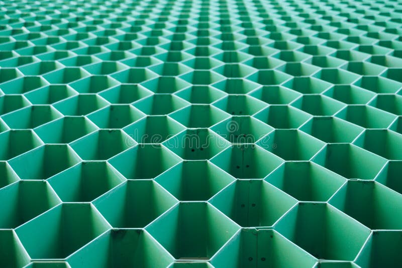 Green hexagon steel shape stock image. Image of design - 114155551