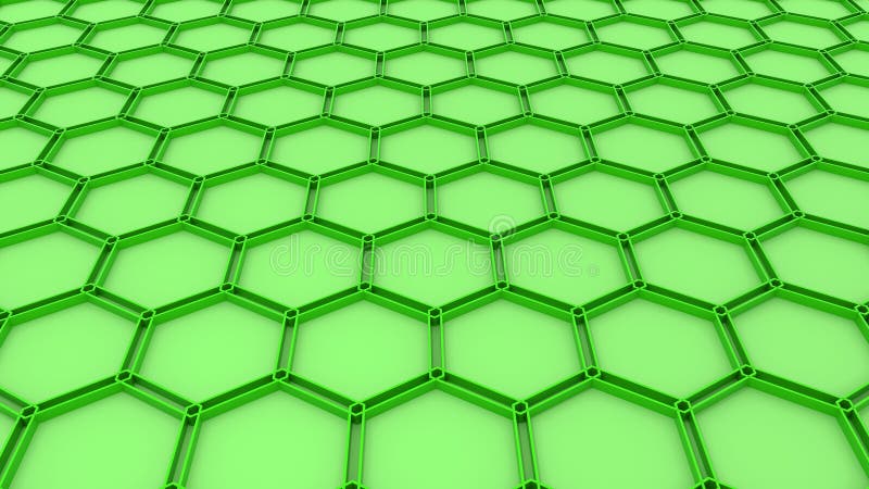 Green Hexagons Geometric Background, Minimal Honeycomb Pattern ...