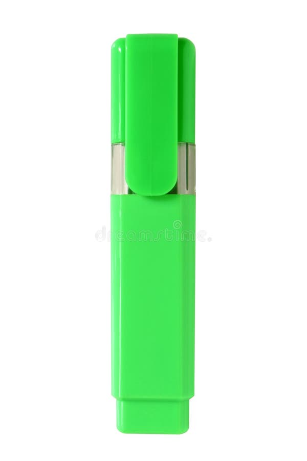 Green highlighter stock image. Image of green, mark, color - 33020213