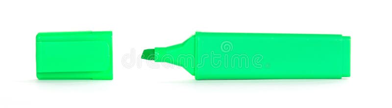 Green highlighter stock image. Image of green, mark, color - 33020213