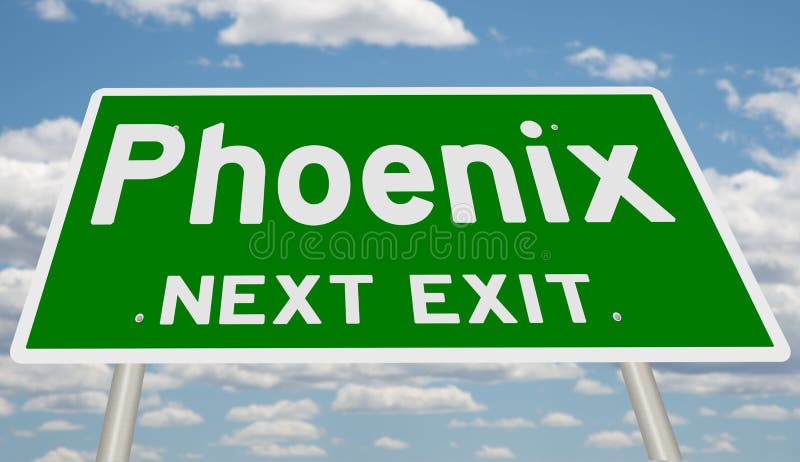 Phoenix Highway Sign Stock Illustrations – 82 Phoenix Highway Sign ...