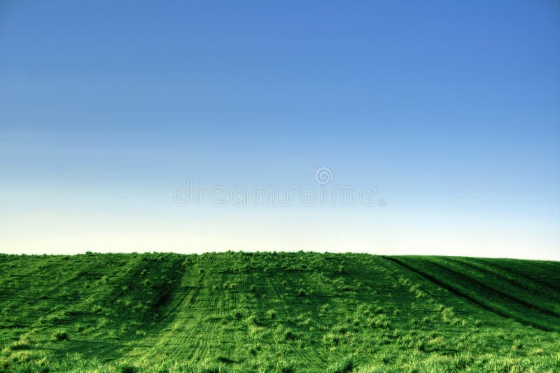 Green hill in the morning stock photo. Image of clear - 2988148