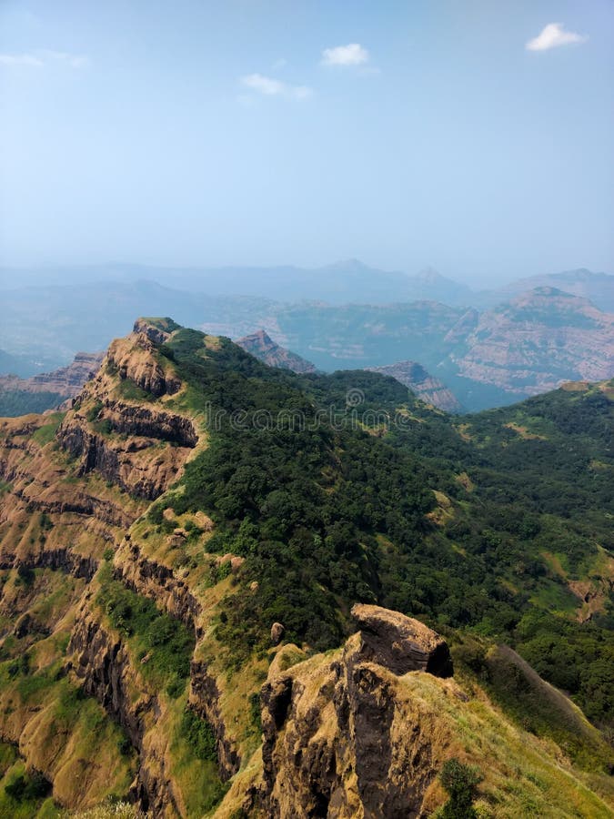 Green Hill Ranges with Blue Sky Stock Photo - Image of blue, hills ...