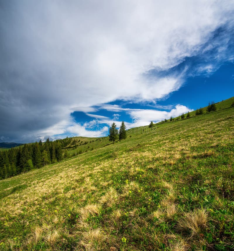 Green hills stock image. Image of grassland, season, landscape - 28896019