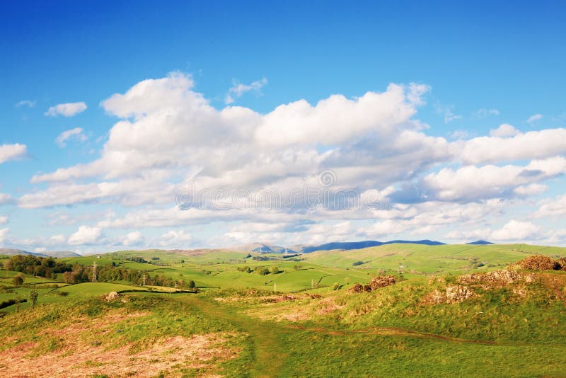 Hills and sky in England stock photo. Image of hill - 248924316
