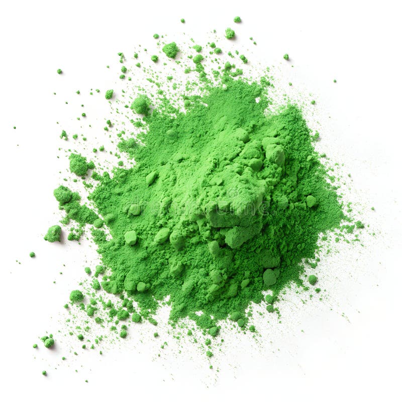 Green Holi Powder Explosion Isolated on White Background Stock ...