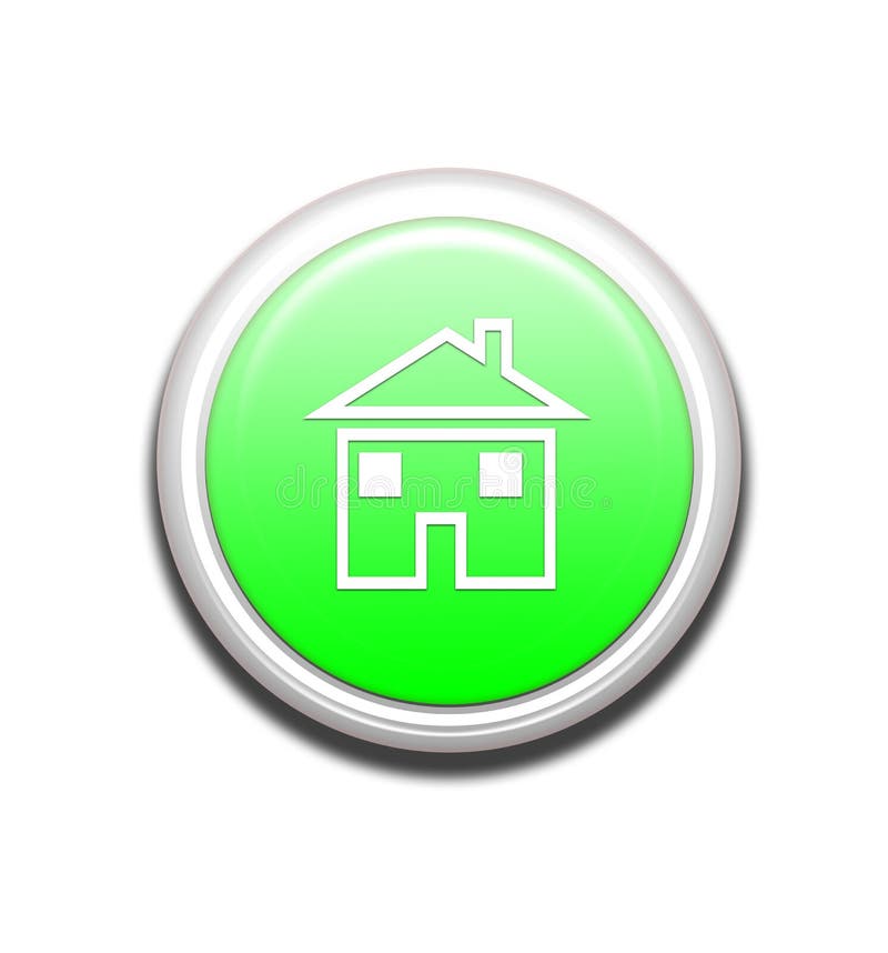 Web home button stock vector. Illustration of direction - 5956694