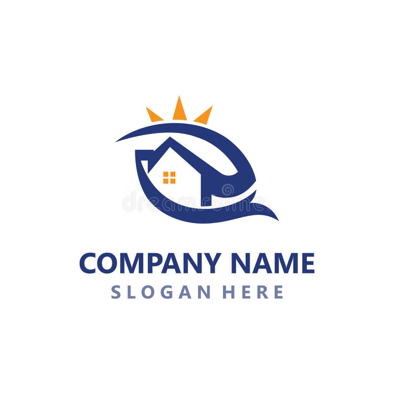 Green Home Logo Friendly Creative Ecology Simple Design Template Stock ...