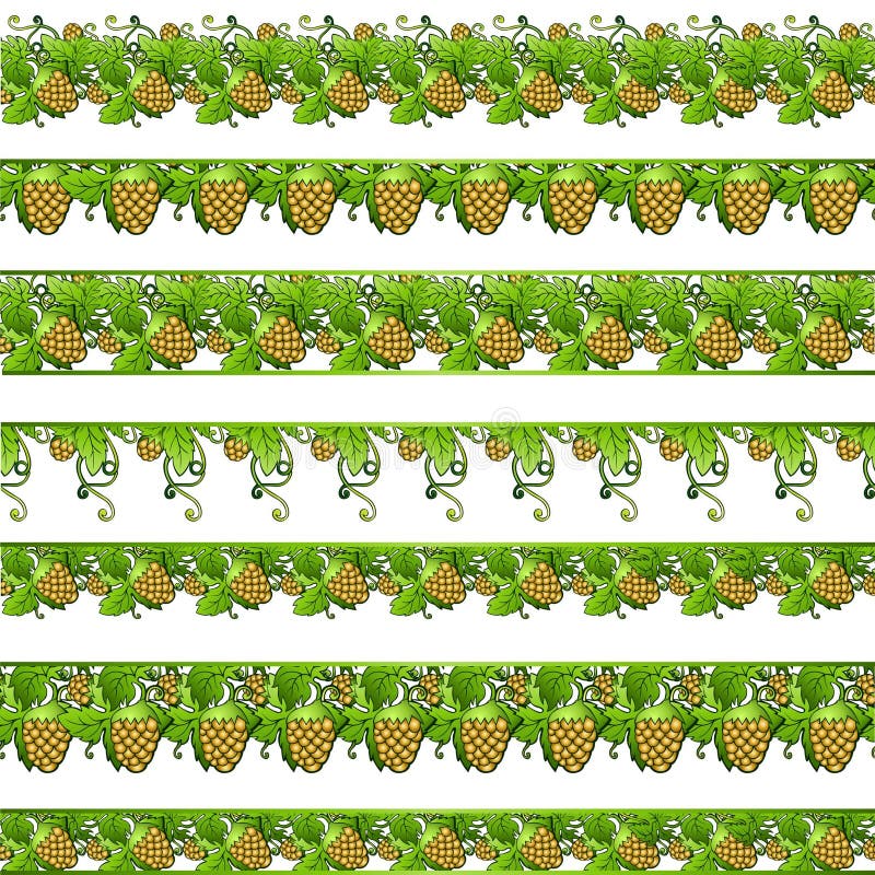 Green hope edge border set stock vector. Illustration of environmental ...