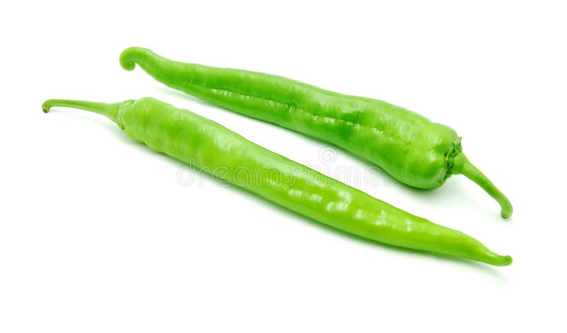 Green hot peppers stock image. Image of pepper, pair - 15322607