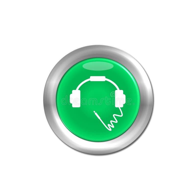 Green Hotline Support Contact Communication Concept Button Stock ...