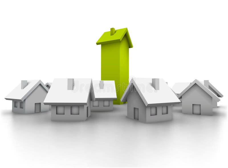 Green house stock vector. Illustration of white, house - 38176187