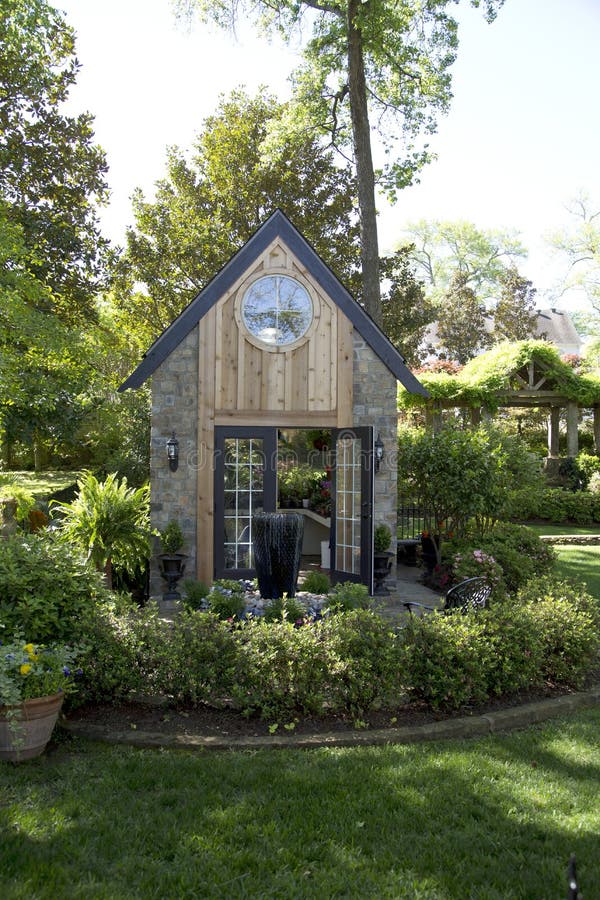 Green house in back yard stock photo. Image of lawn, landscapes - 90127258