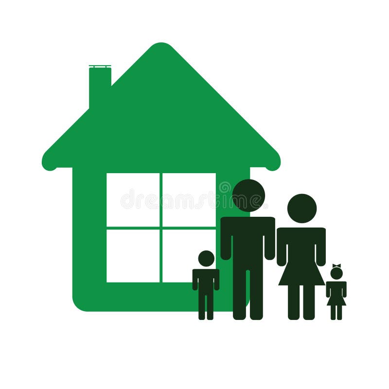 Vector Illustration of House Stock Vector - Illustration of apartment ...