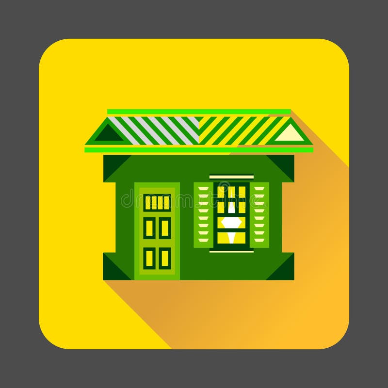 Green Roof House Icon Flat Style Stock Illustrations – 1,772 Green Roof ...