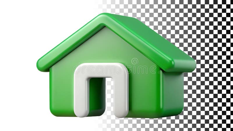 Green House Icon, Home Symbol, Eco House, Green Building, House Shape ...