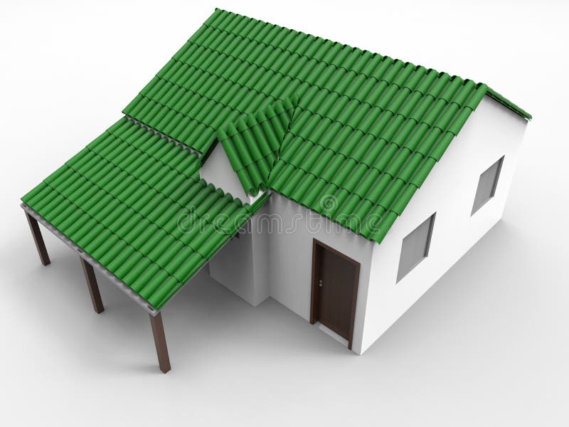 Green house illustration stock illustration. Illustration of homes ...