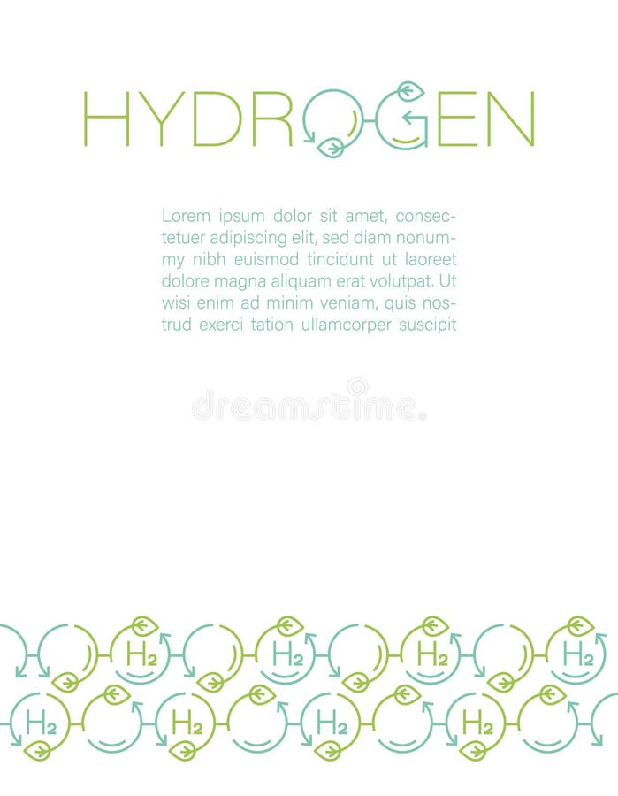 Green Hydrogen Brochure, Leaflet, Flyer Template. Editable Vector ...