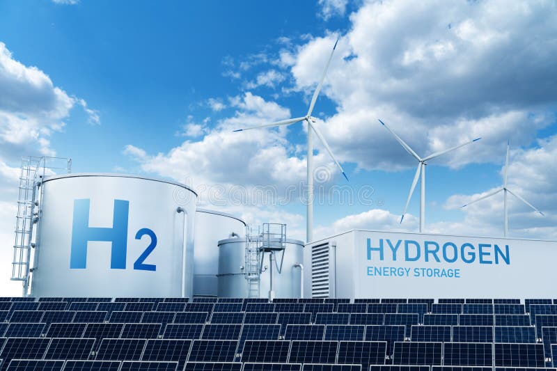 Green Hydrogen Factory Concept. Hydrogen Production from Renewable ...