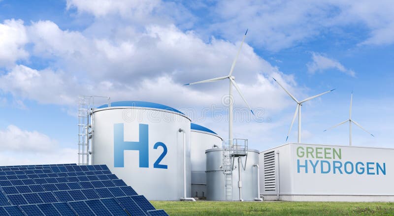 Green Hydrogen Factory Concept. Hydrogen Production from Renewable ...