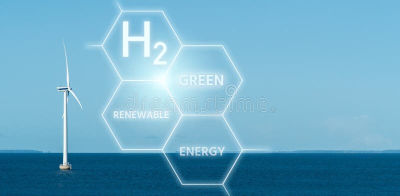 Green Hydrogen from Renewable Energy Sources Stock Photo - Image of ...