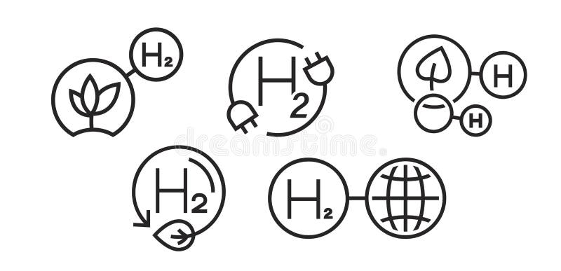Hydrogen Production Pictogram Stock Illustrations – 254 Hydrogen ...