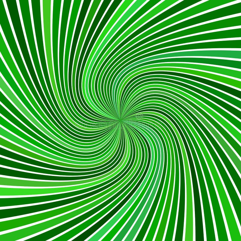 Green Hypnotic Abstract Vortex Background from Curved Striped Rays ...